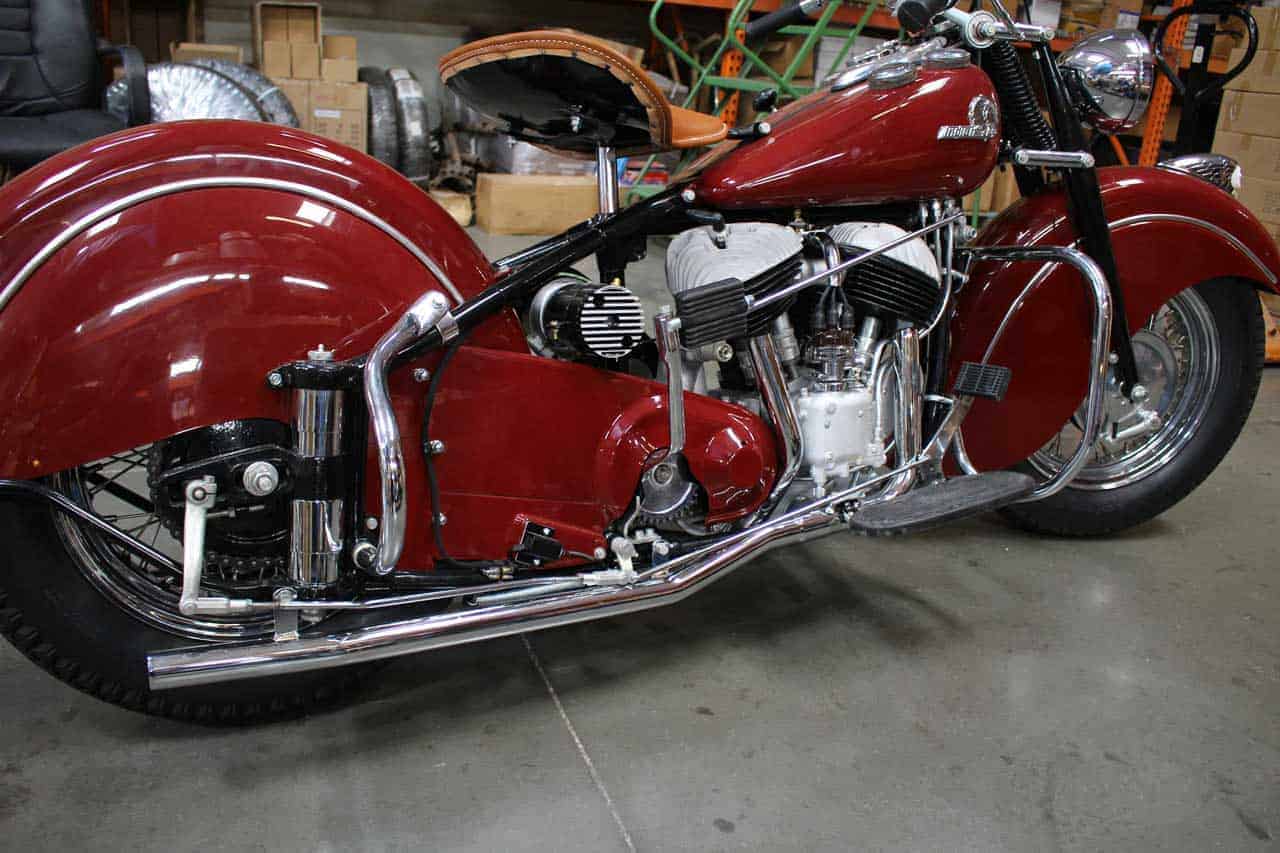 Indian Chief Dual Exhaust System Chrome Plated - Kurly's Starklite Cycle